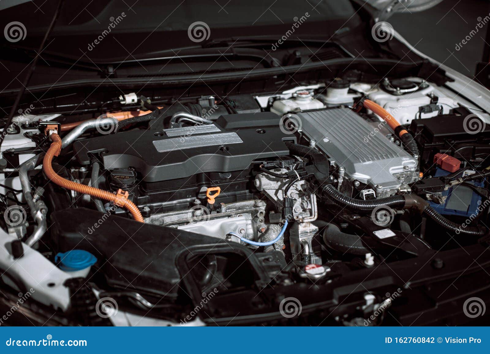 Car Gasoline Engine. Car Engine Part. Close-up Image of an Engine Stock ...