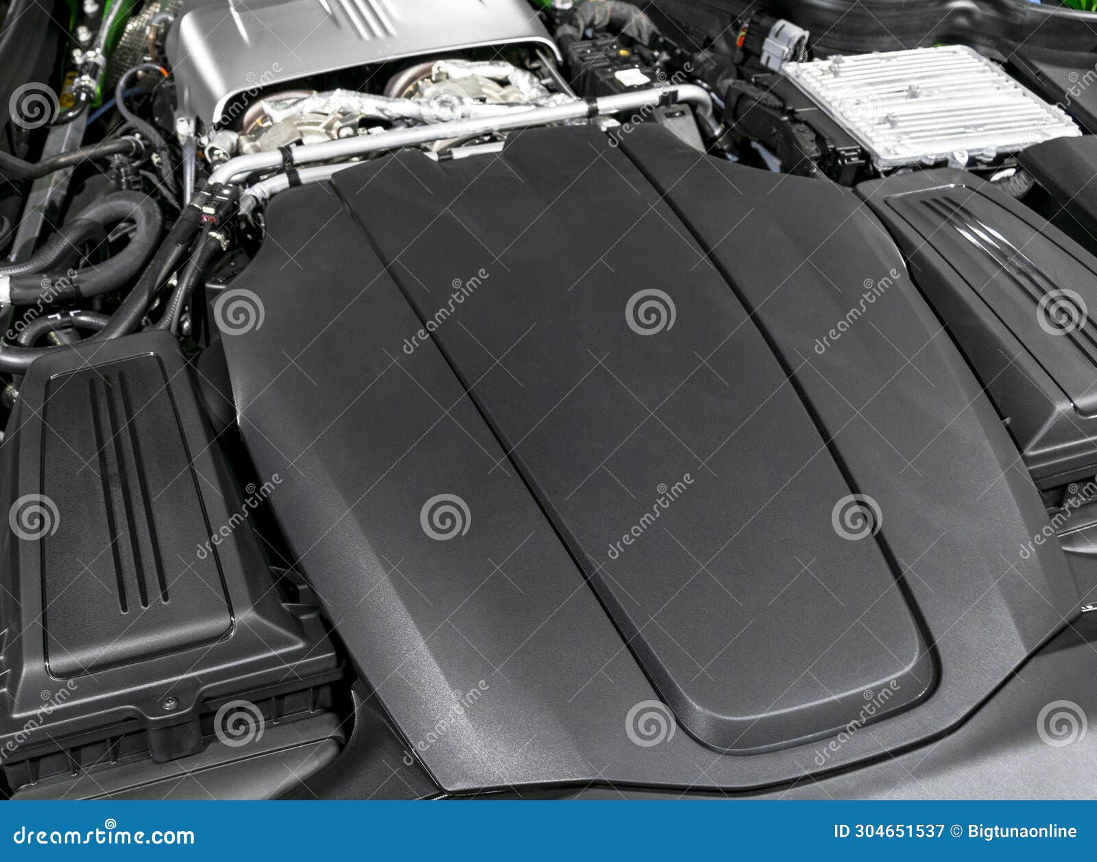 Car Gasoline Engine. Car Engine Part. Close-up Image of an Internal ...