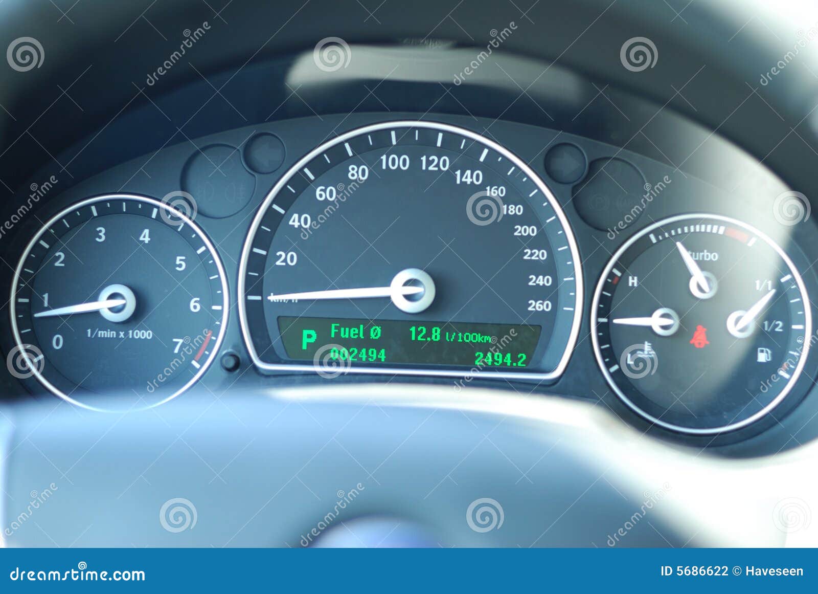 Car gauge stock photo. Image of close, odometer, equipment - 5686622