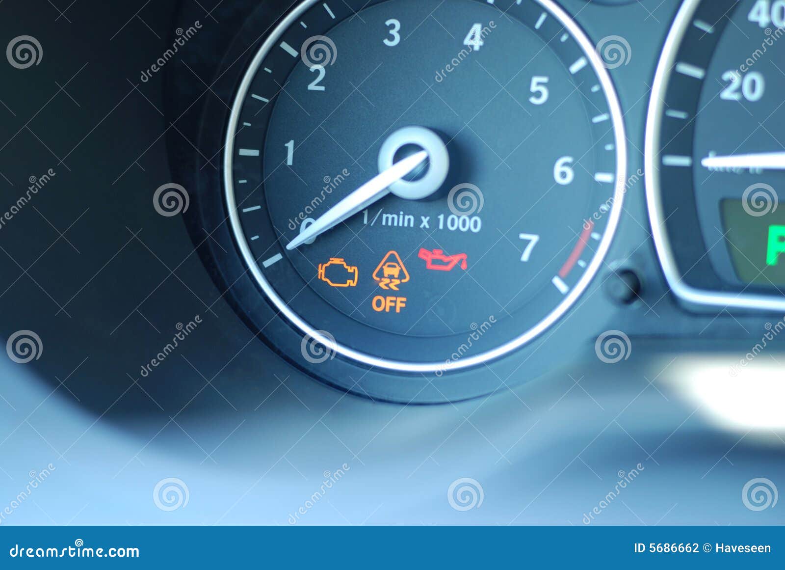 Car gauge stock photo. Image of kilometres, measuring - 5686662