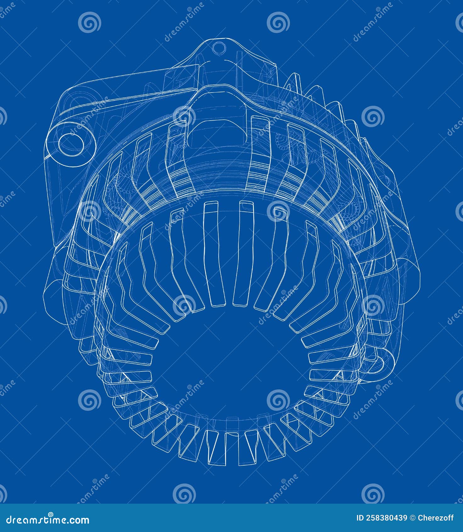 Car generator. Vector stock vector. Illustration of charge - 258380439