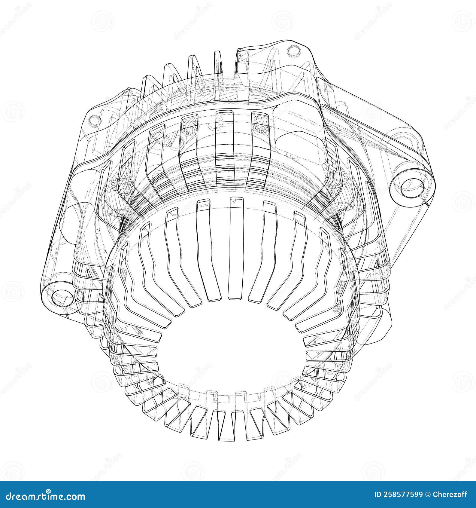 Car generator. Vector stock vector. Illustration of automobile - 258577599