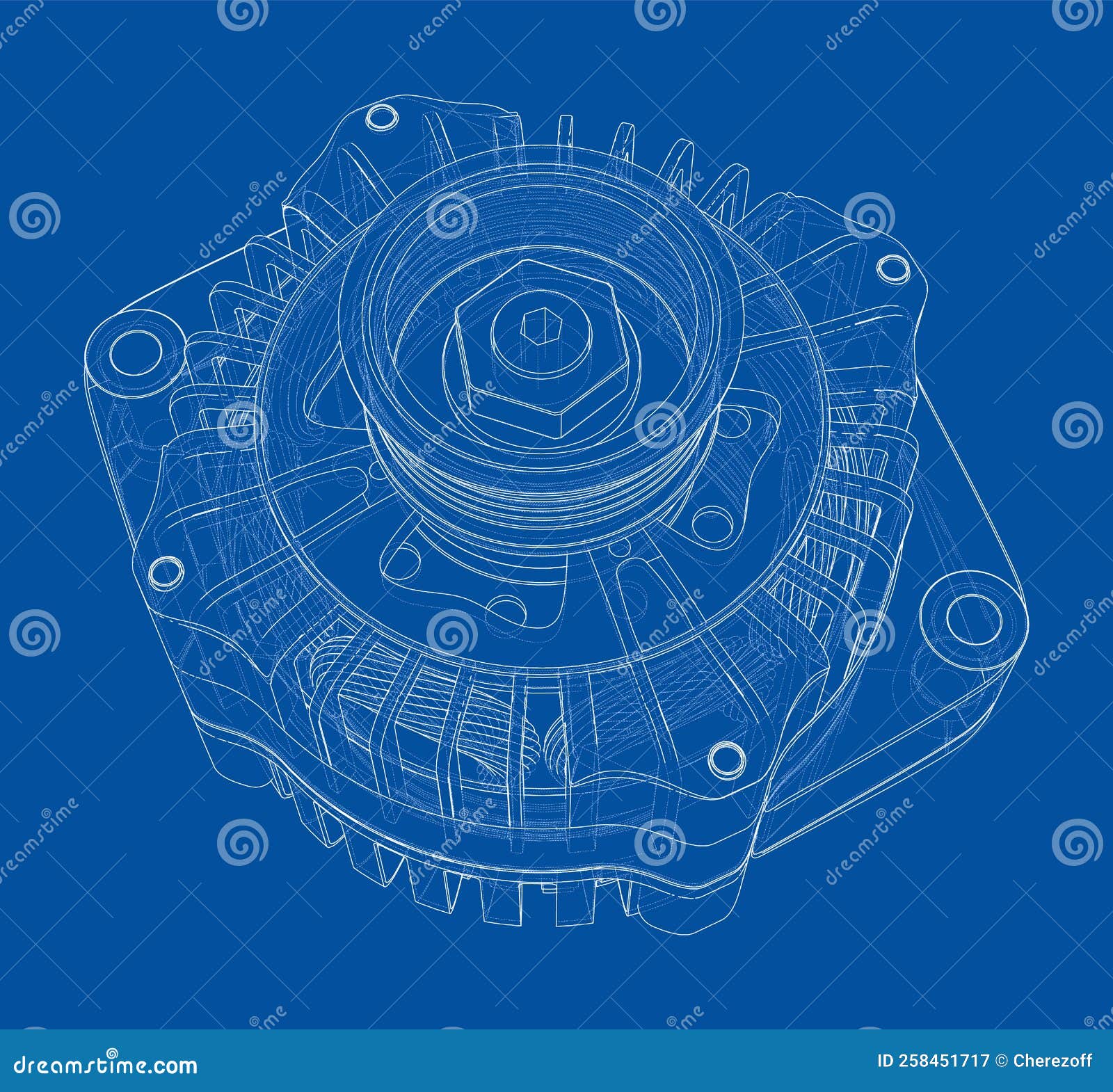 Car generator. Vector stock vector. Illustration of icon - 258451717