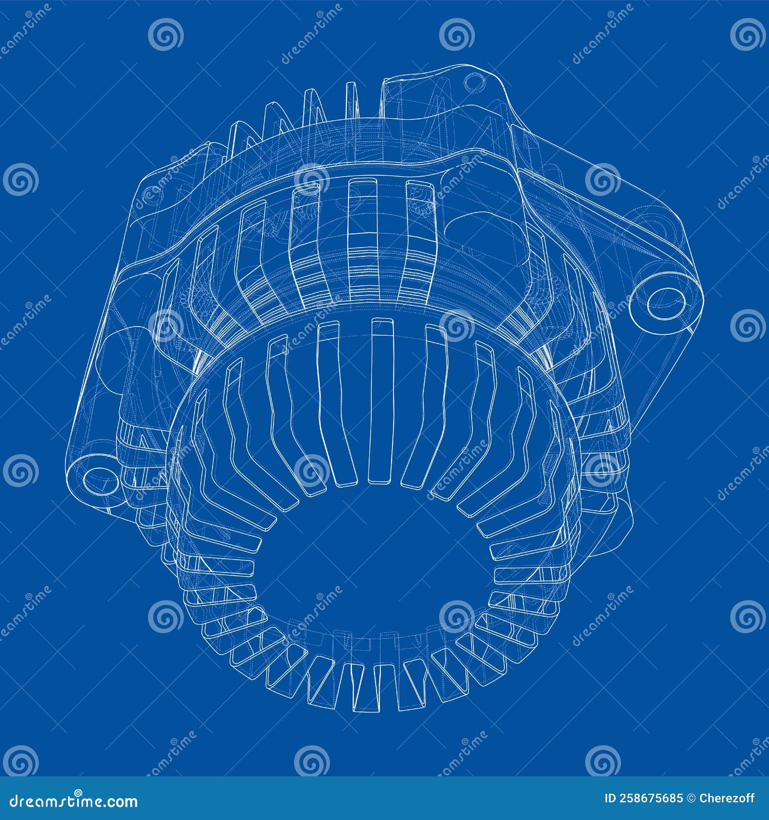 Car generator. Vector stock vector. Illustration of generating - 258675685