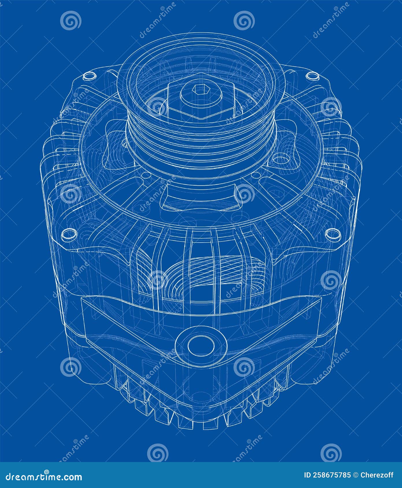 Car generator. Vector stock vector. Illustration of auto - 258675785