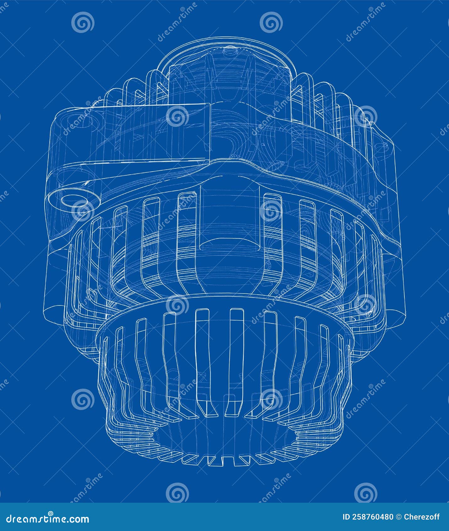 Car generator. Vector stock vector. Illustration of generator - 258760480
