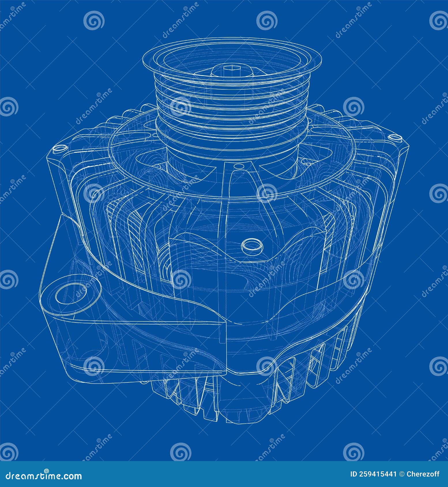 Car generator. Vector stock vector. Illustration of supply - 259415441