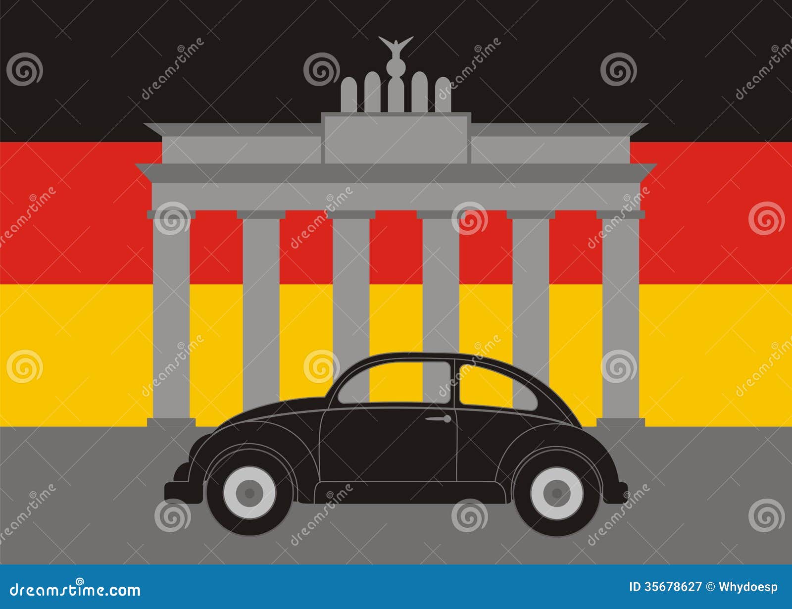 Car in Germany stock illustration. Illustration of vehicle - 35678627