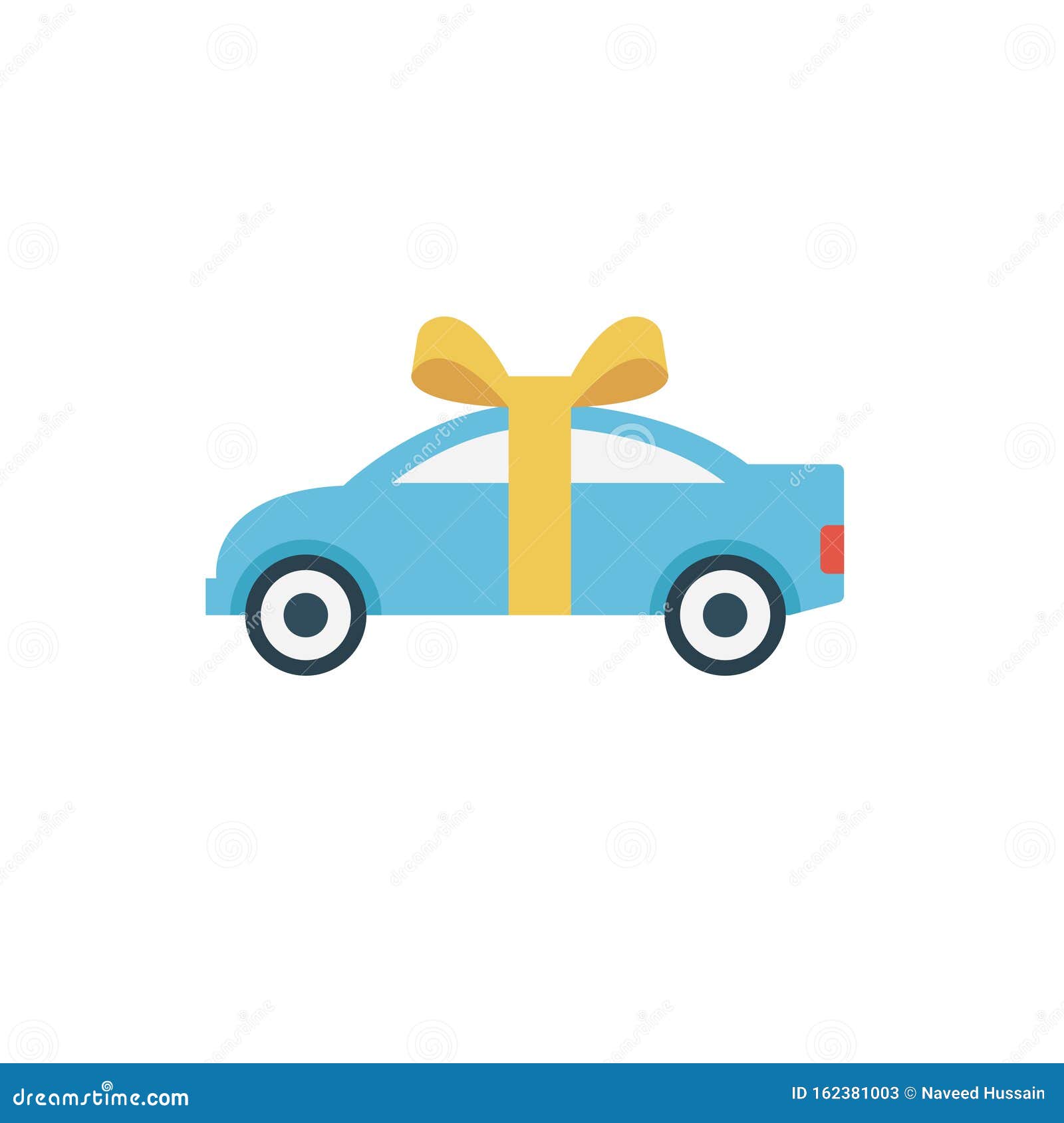 Car Gift Vector Flat Color Icon Stock Vector - Illustration of package ... Car Gift Vector Flat Color Icon Stock Vector - Illustration of package ...