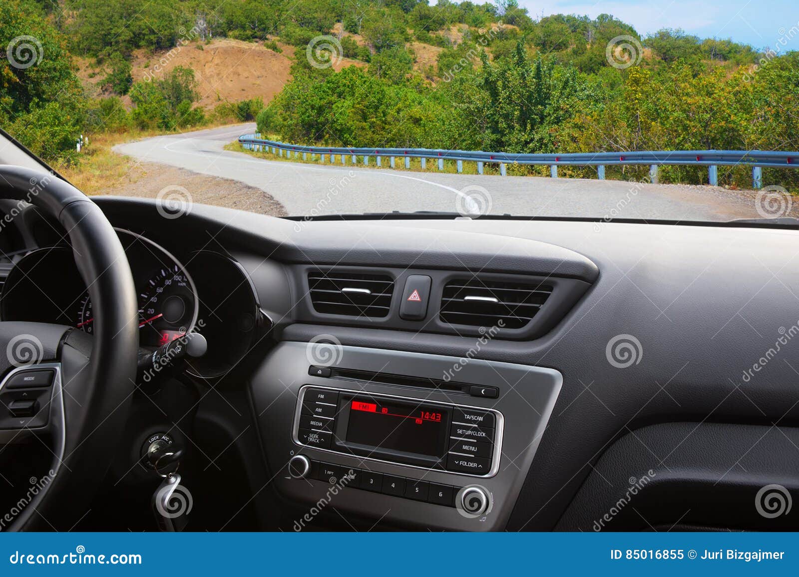 Car Going on the Mountain Road Stock Image - Image of asphalt, race ...