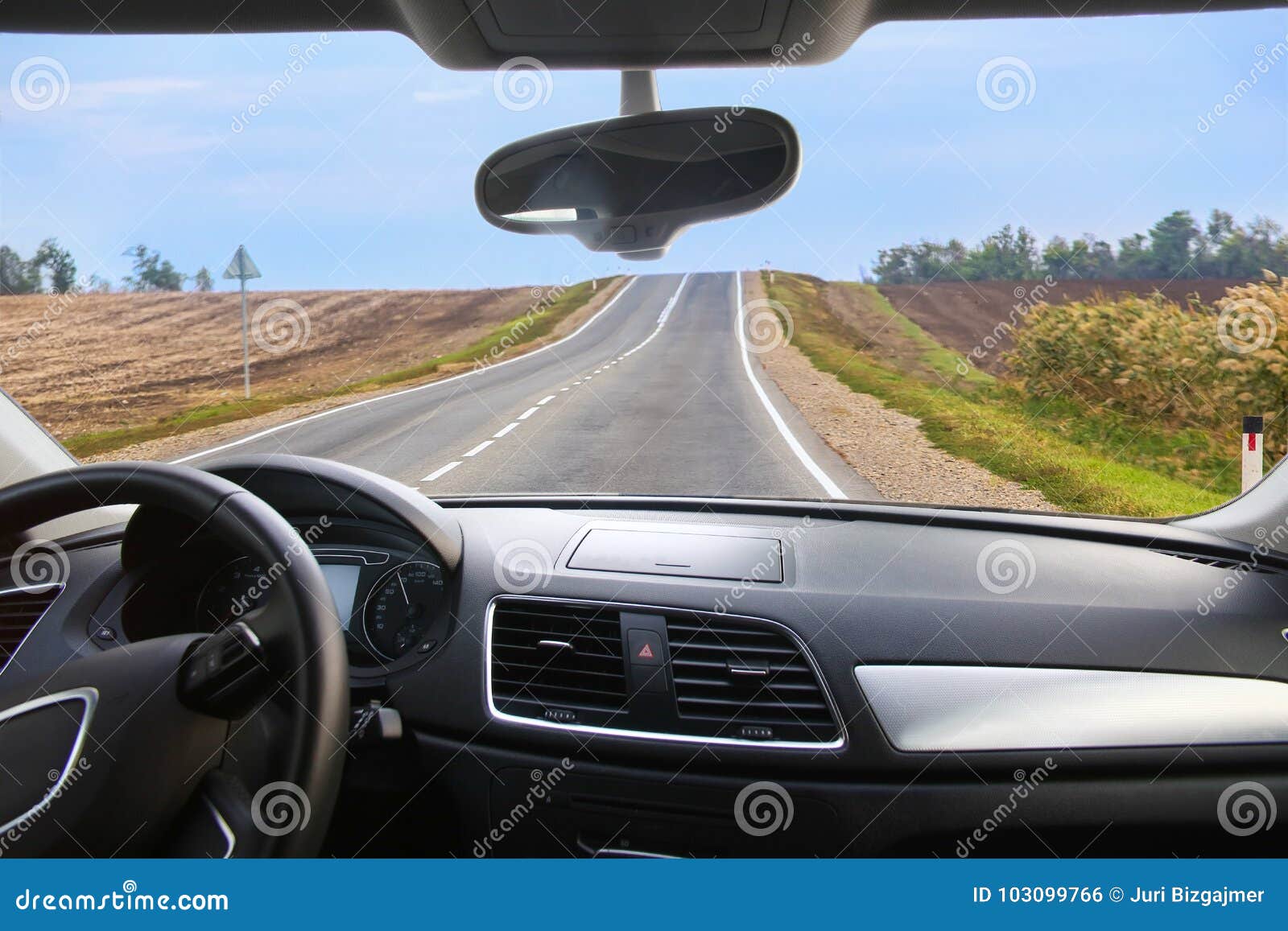 Car going on road stock photo. Image of park, open, distant - 103099766