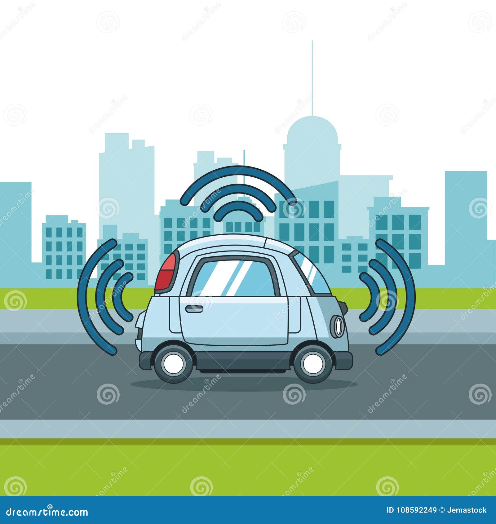 Car gps tracker technology stock vector. Illustration of person - 108592249