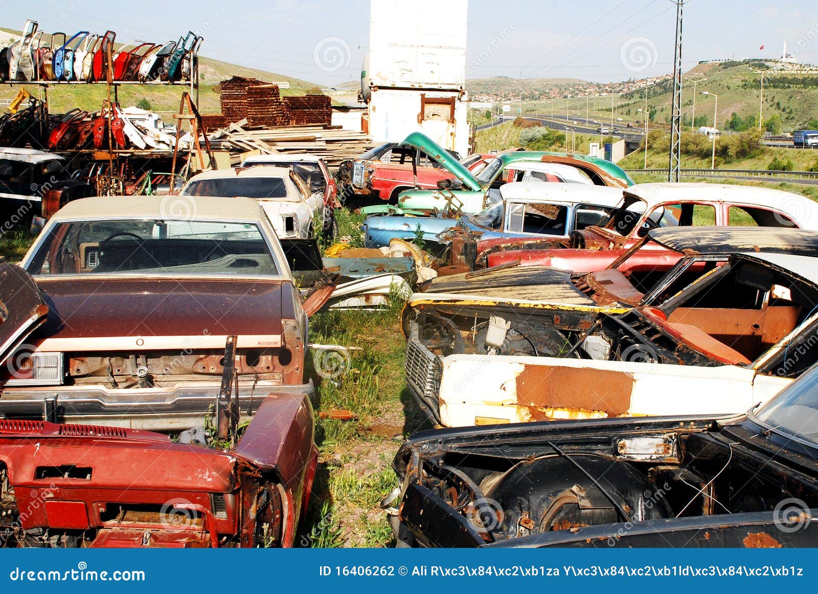 Car graveyard stock photo. Image of bygone, down, 1950 - 16406262