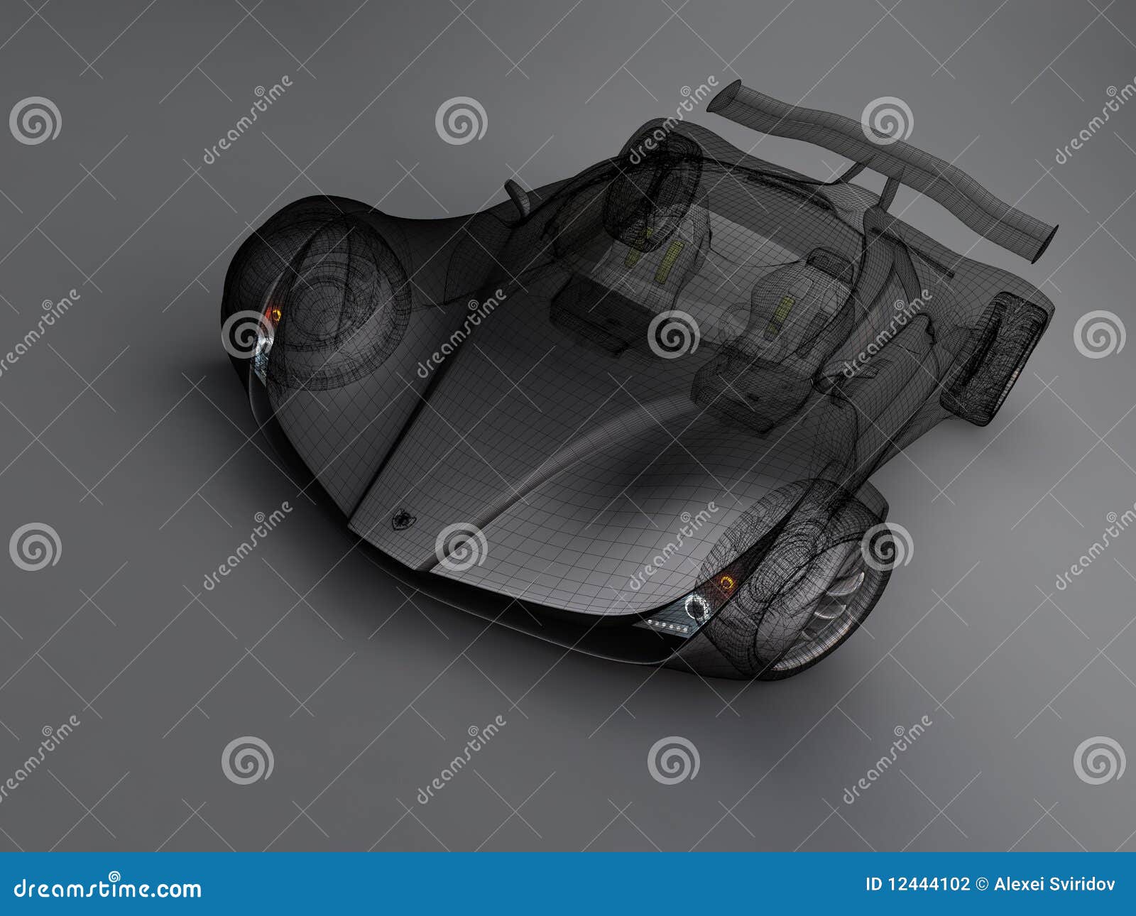 Car with grid stock illustration. Illustration of luxury - 12444102