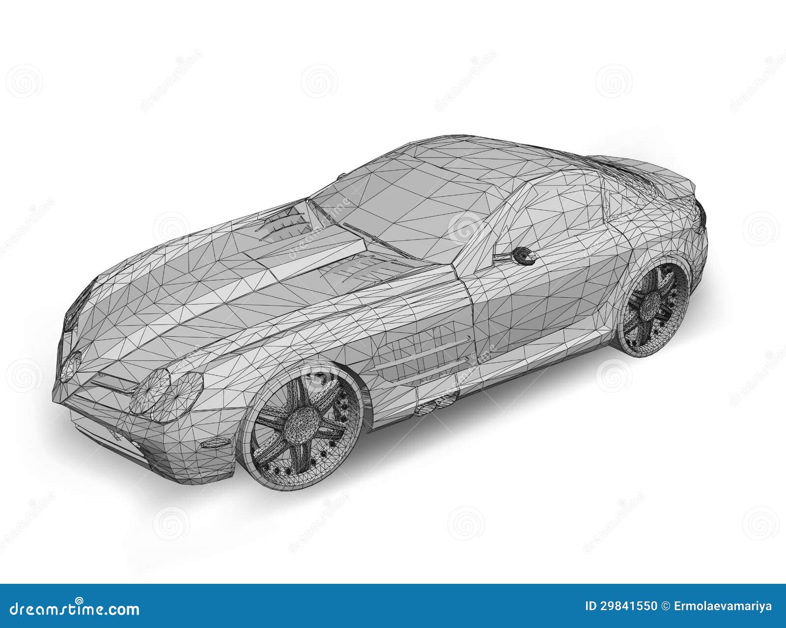 Car with grid. Vector stock vector. Illustration of design - 29841550