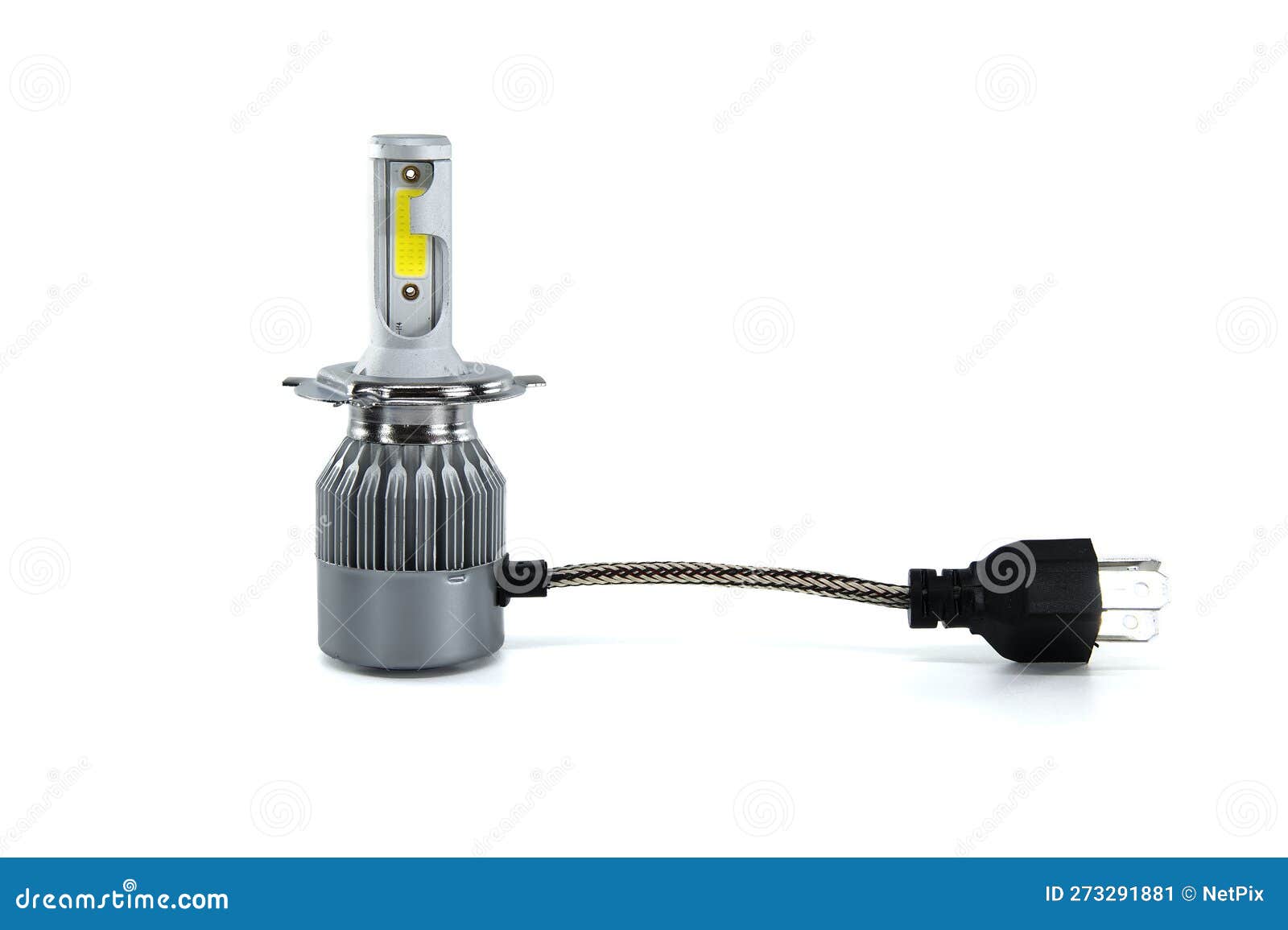 Car H4 LED headlight bulb stock image. Image of modern - 273291881