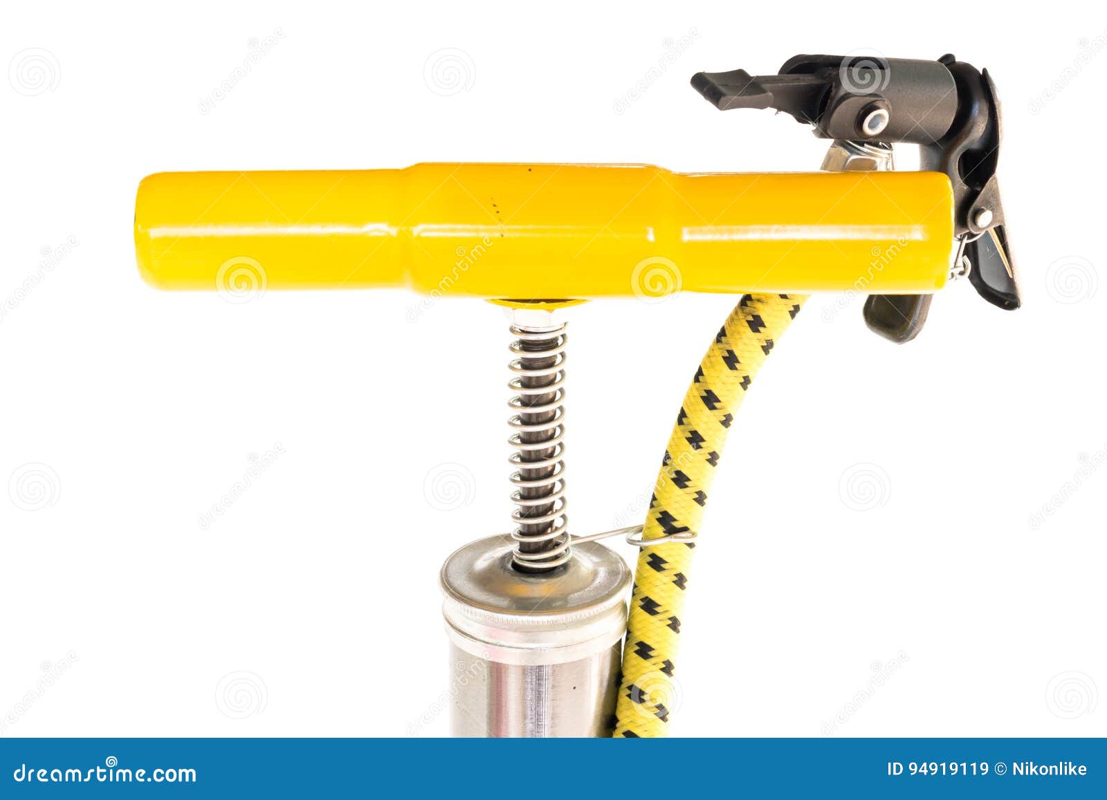 Car hand air pump. stock image. Image of pressure, black - 94919119