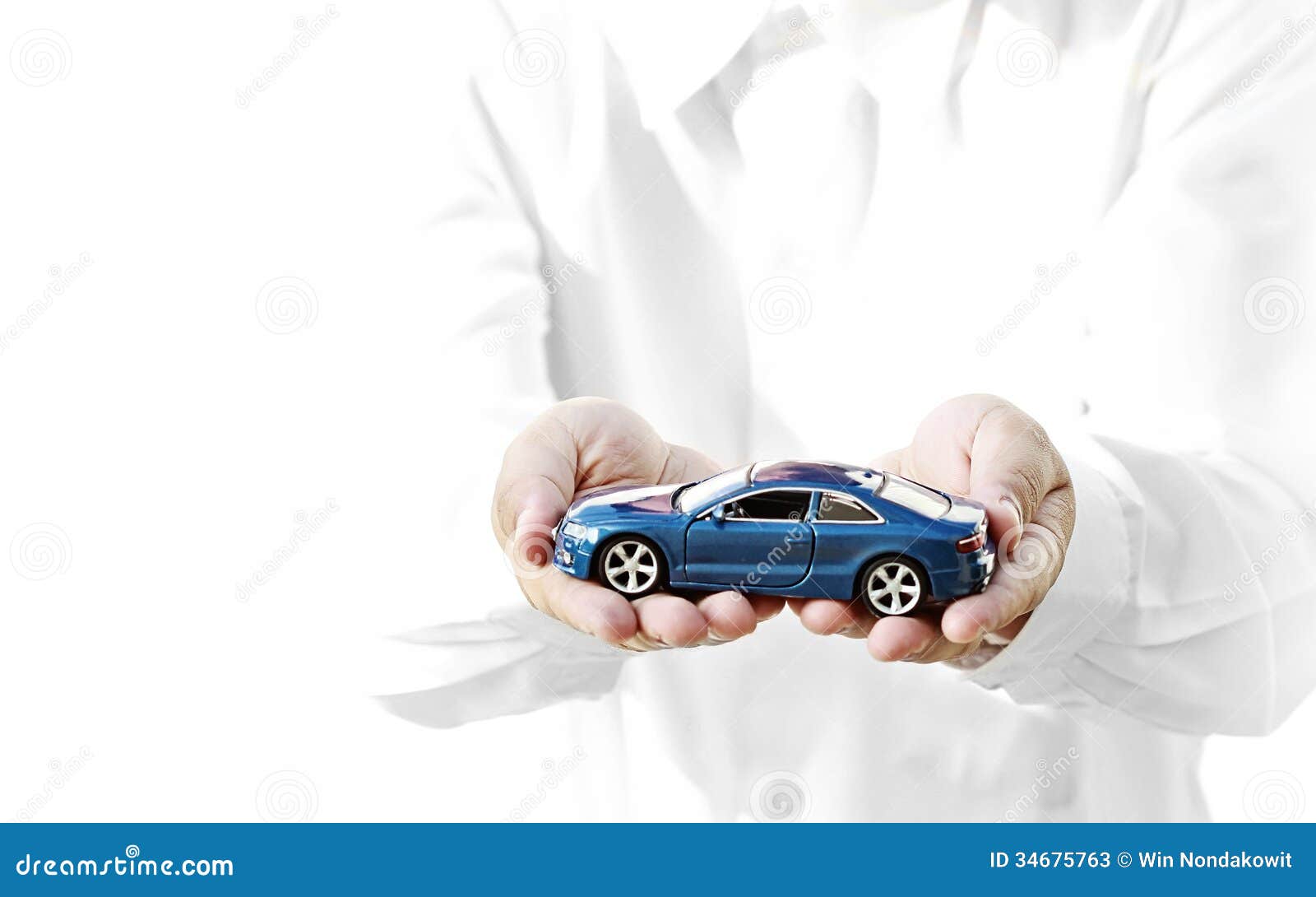 Car on hand stock image. Image of hire, transport, hand - 34675763