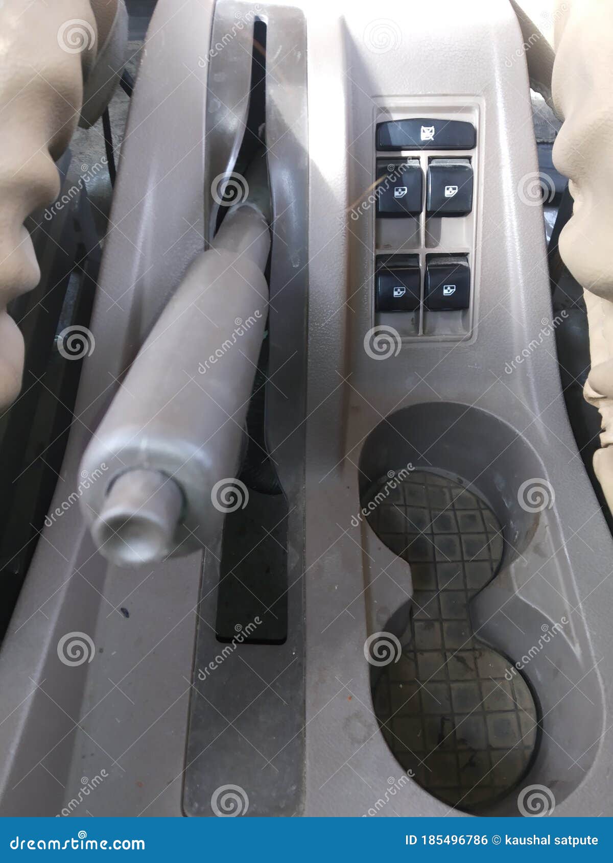 Car Hand Brake Windows Up Down Button Stock Photo - Image of windows ...