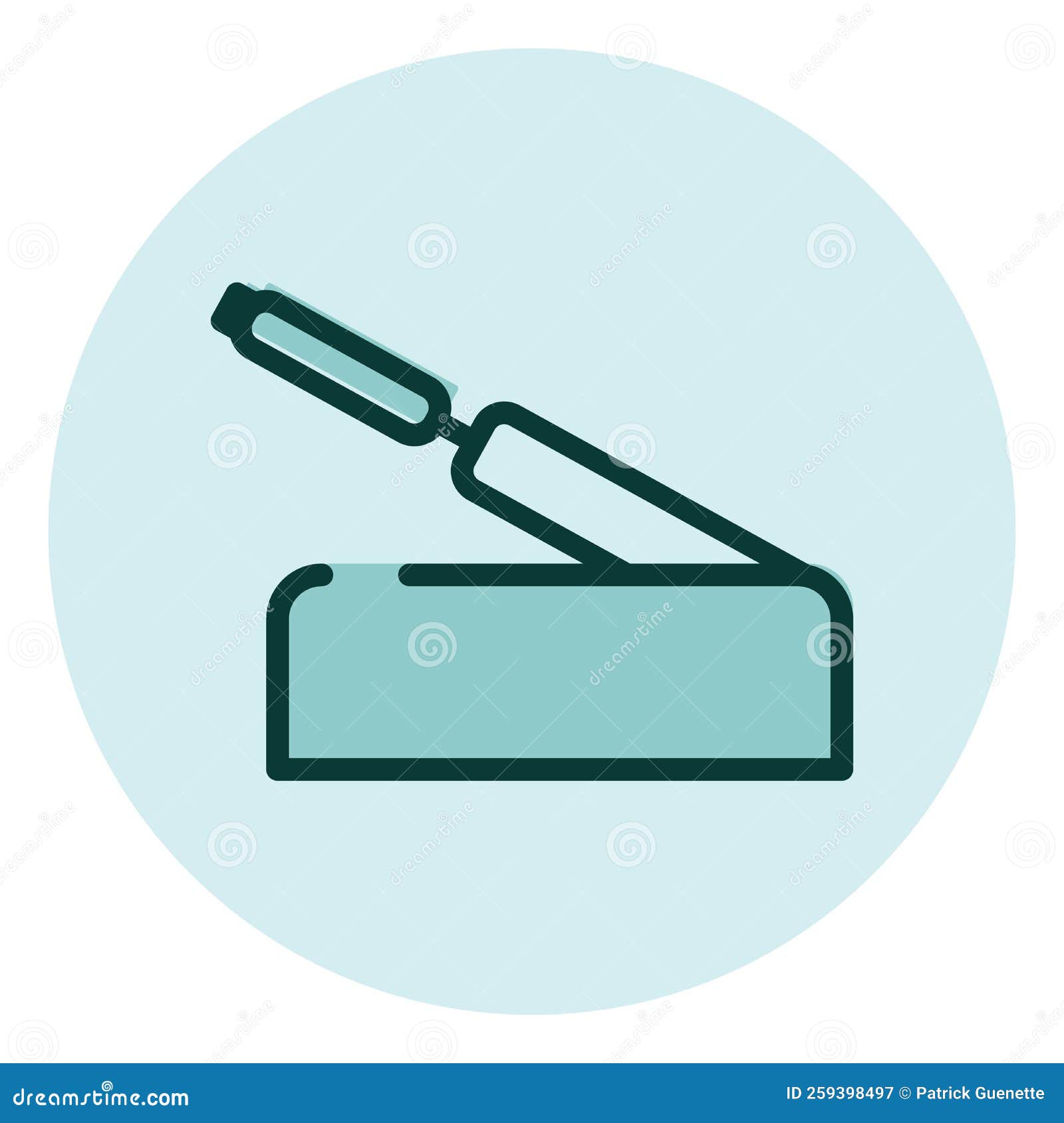 Car hand break, icon stock vector. Illustration of break - 259398497