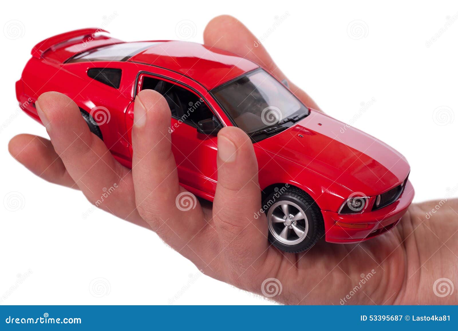 Car in the hand stock image. Image of pointer, accident - 53395687