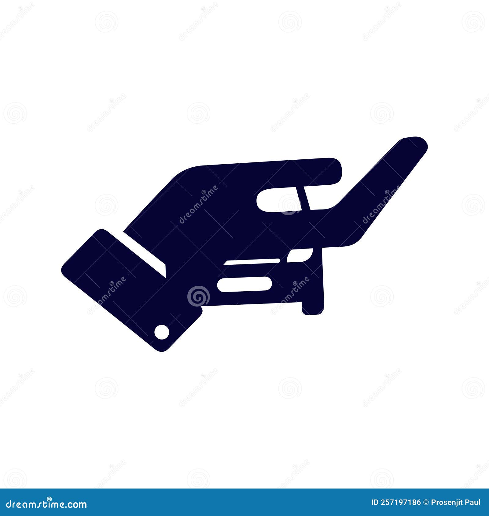 Car on hand icon stock vector. Illustration of hand - 257197186