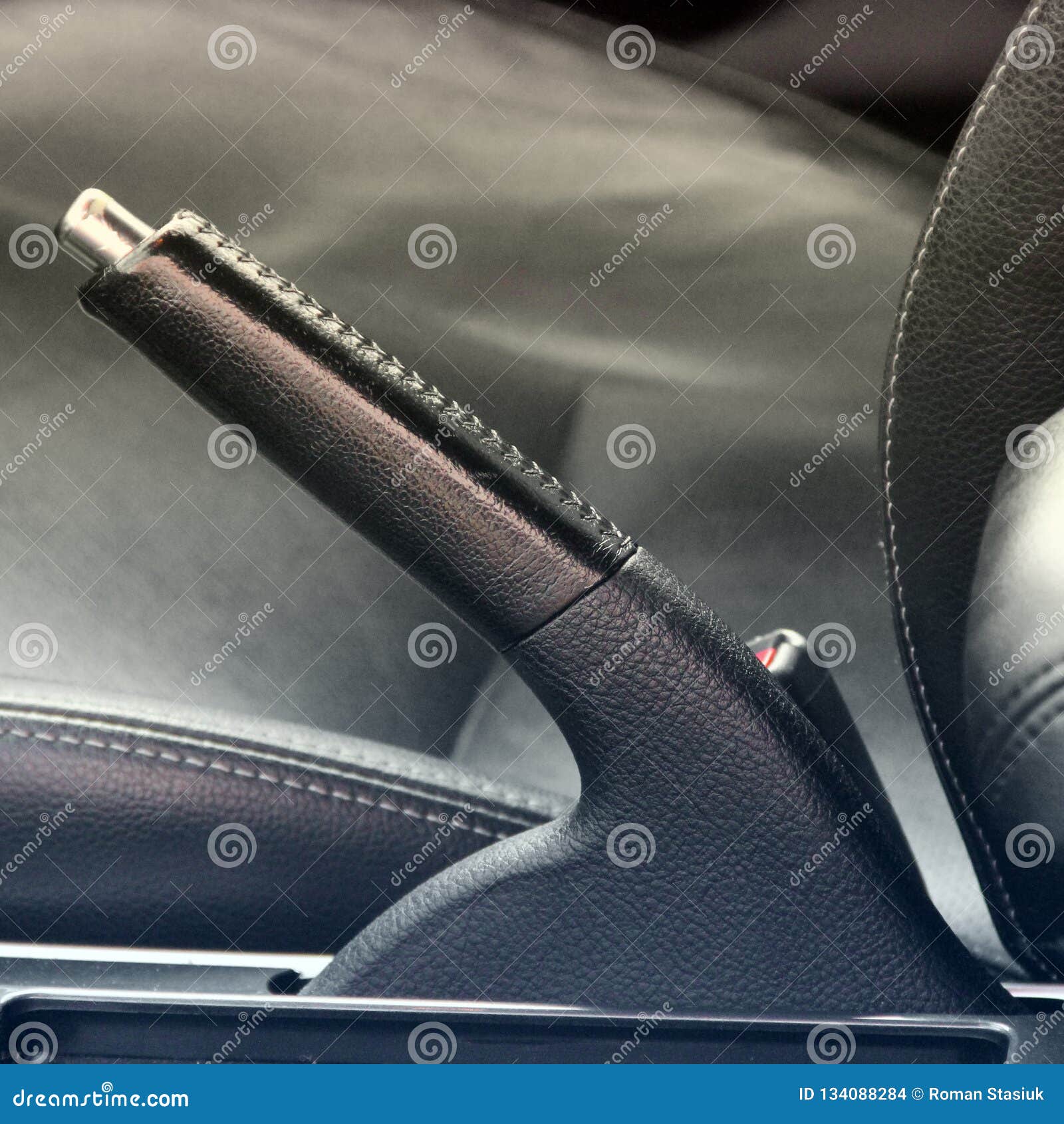 Car Handbrake. Parking Brake Stock Photo - Image of luxury, drive ...