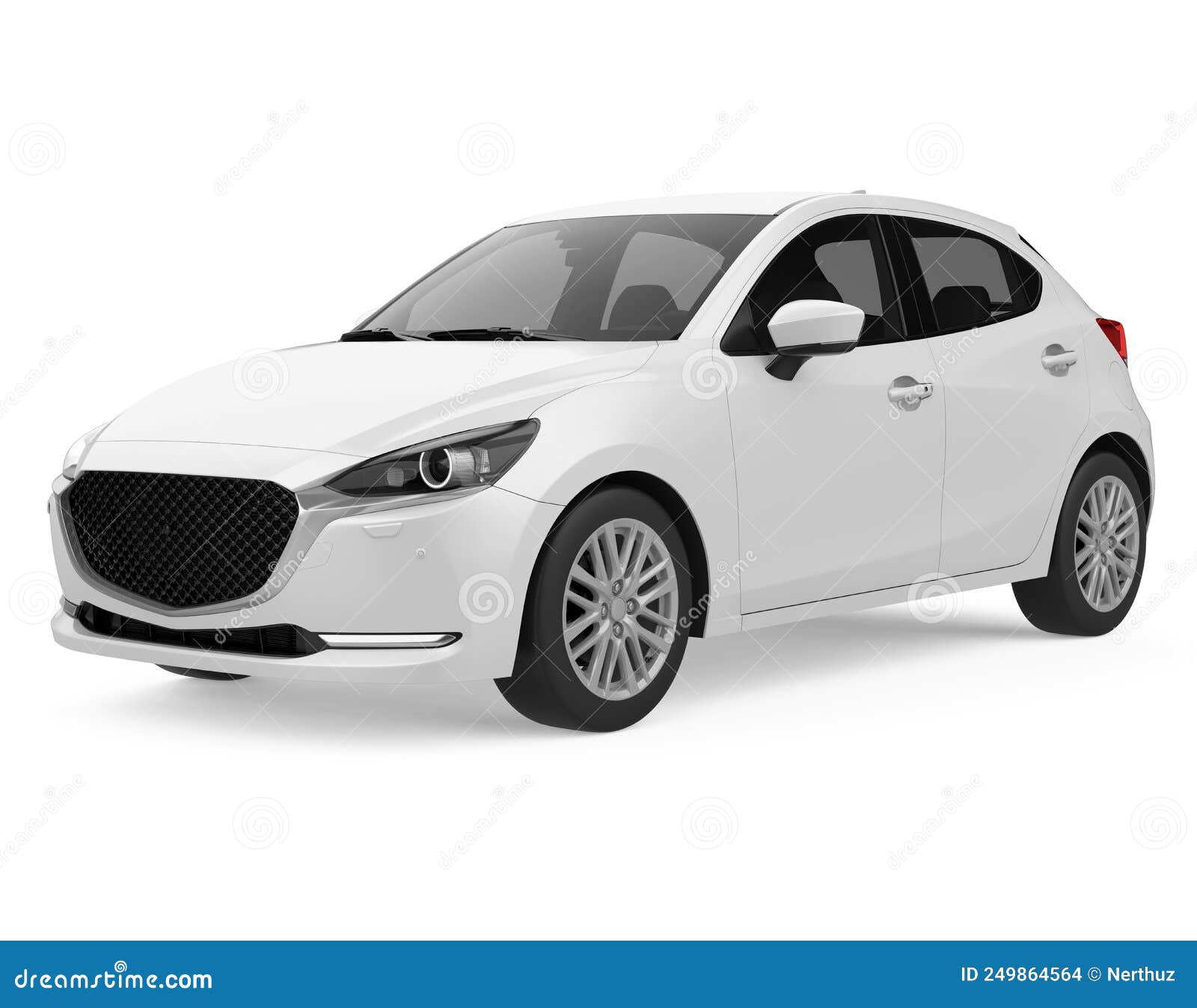 Car Hatchback Isolated stock illustration. Illustration of city - 249864564
