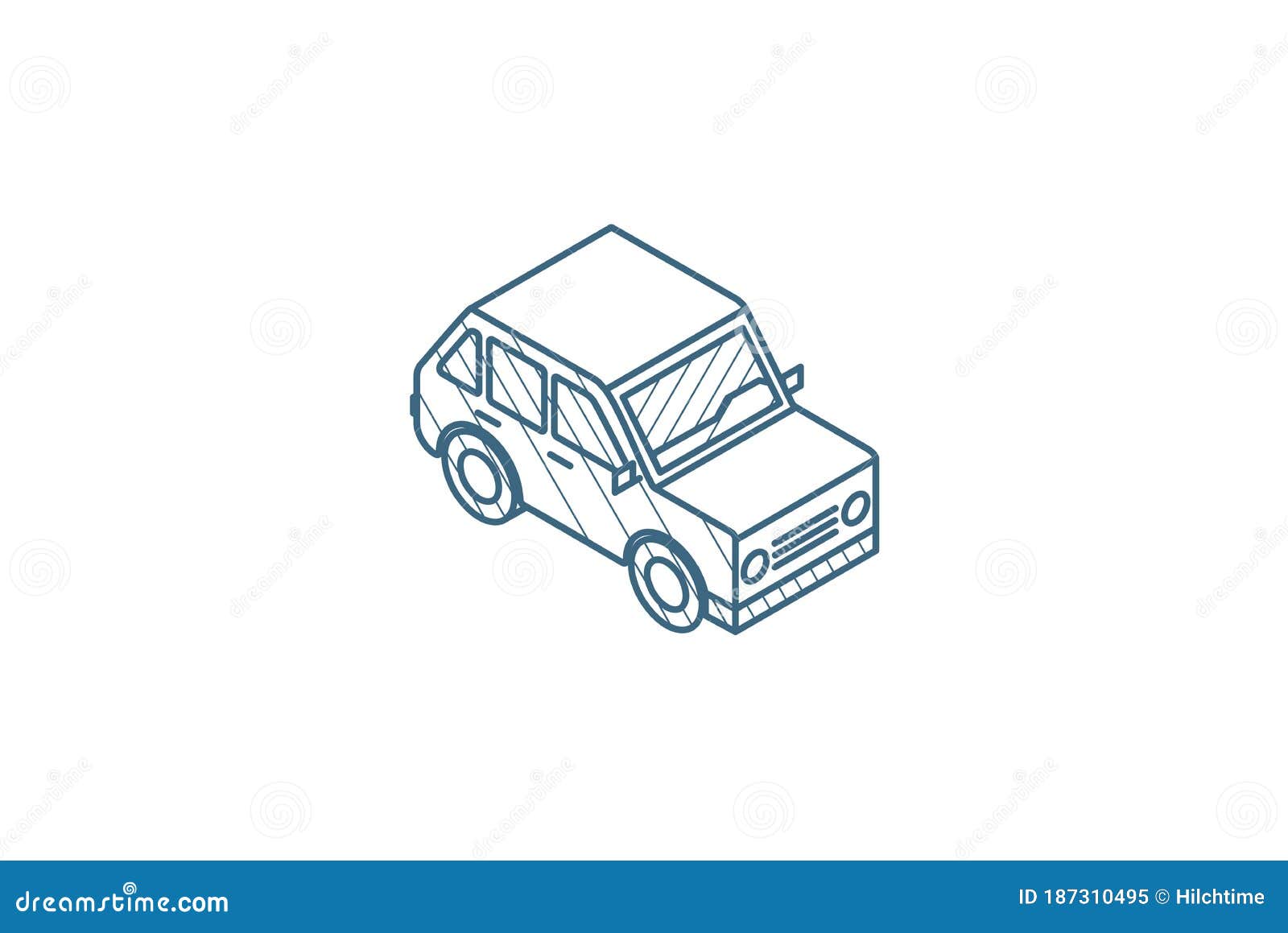 Isometric Drawing Car Isometric Drawing Car