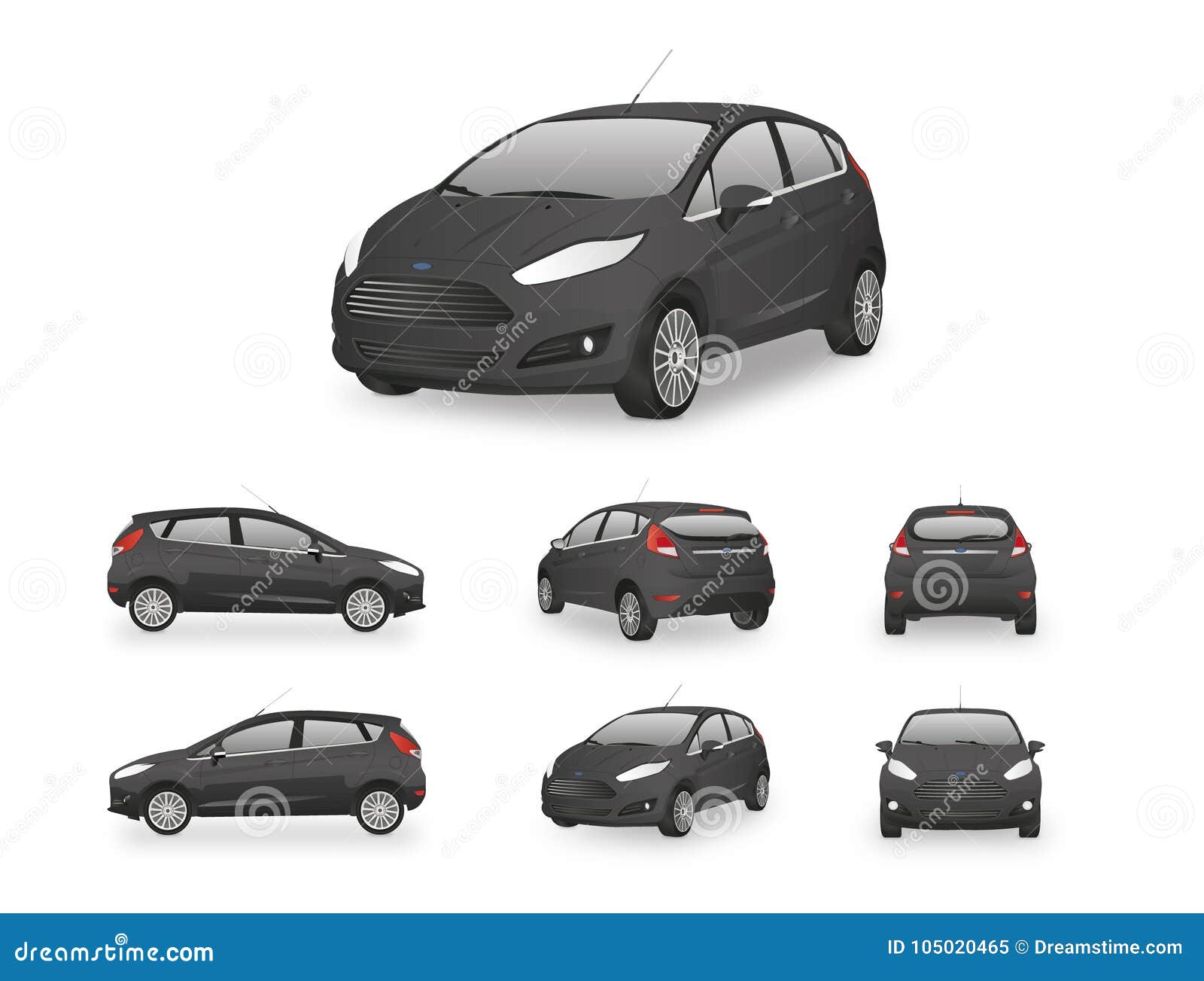 Car Hatchback Vector black stock vector. Illustration of sedan - 105020465