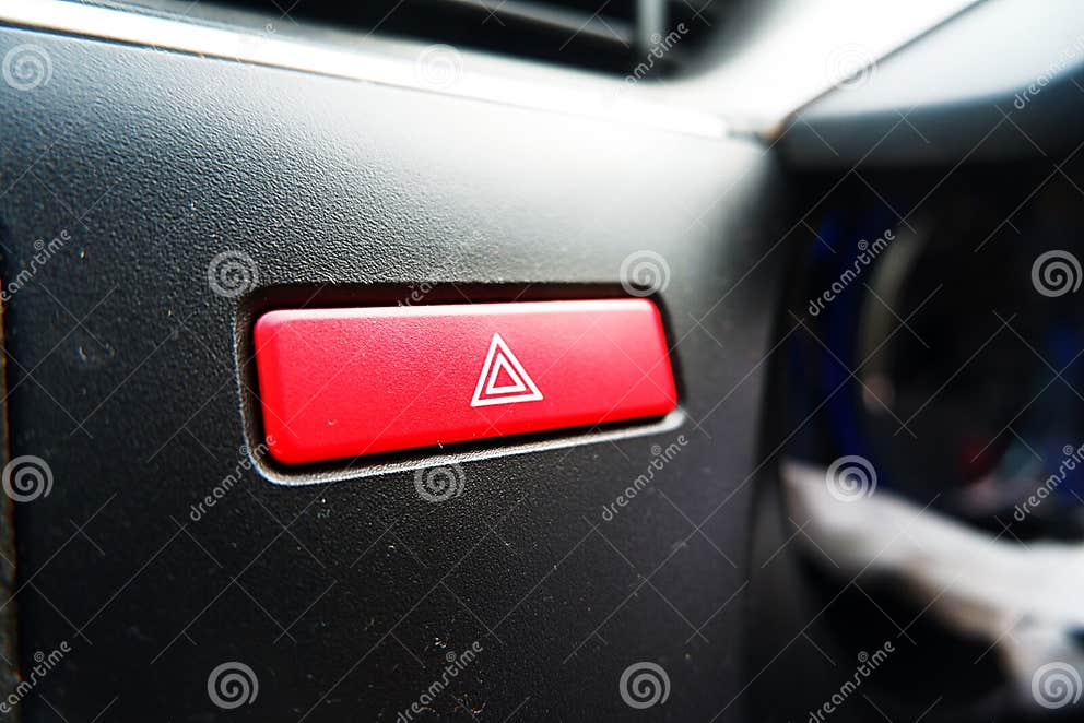 Car hazard button stock image. Image of auto, press - 209978853