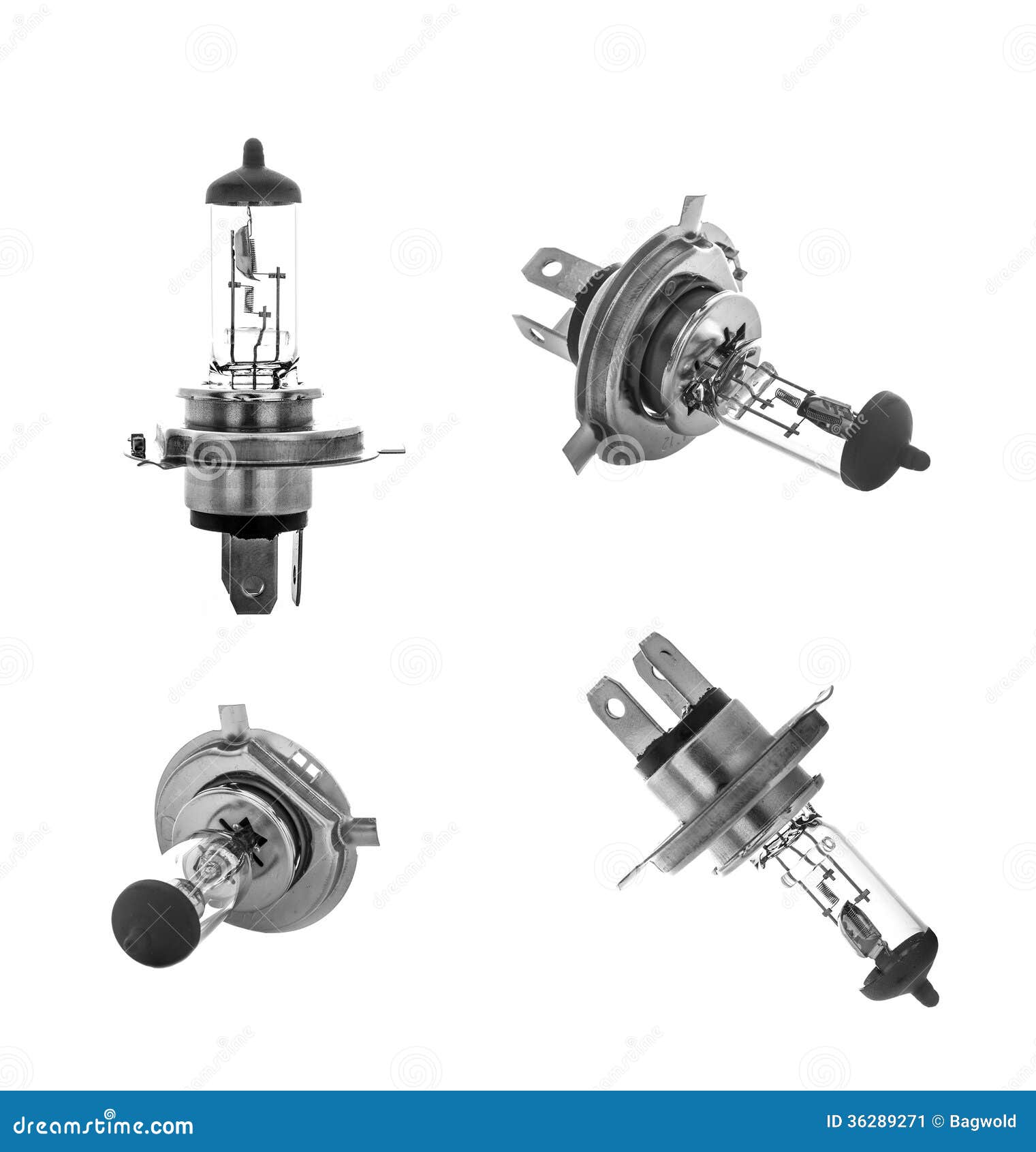 Car Headlight Bulbs on White Stock Image - Image of light, bulb: 36289271