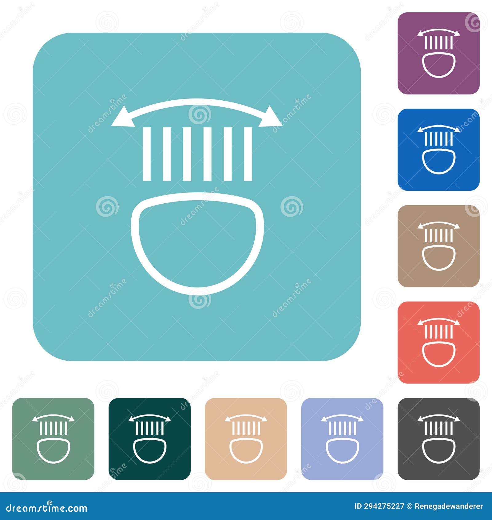 Headlight Icons. Car Headlights On Dashboard. Light Of Lamps Vehicle ...