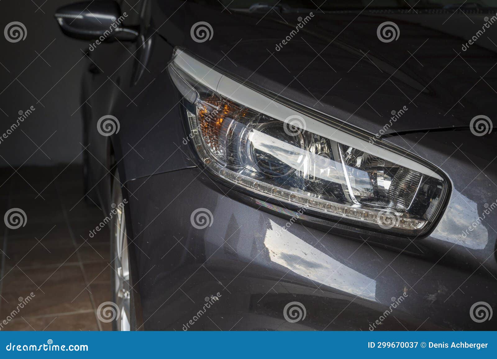 Car headlight detail stock image. Image of macro, headlight - 299670037