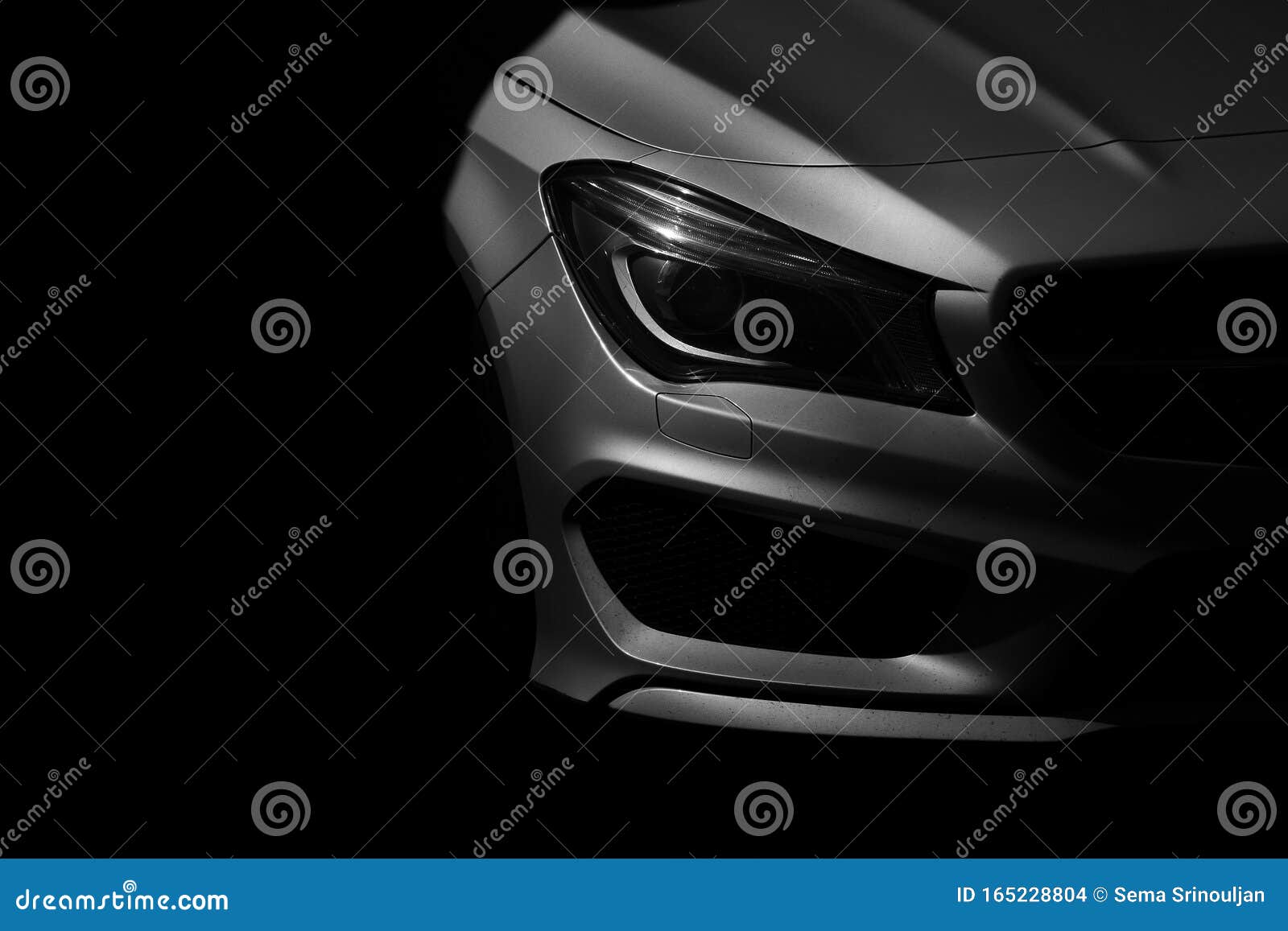 Car Headlight - Light and Shadow. Stock Photo - Image of predatory ...