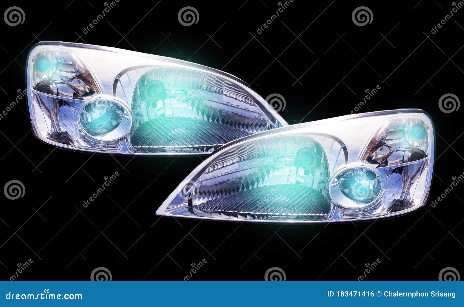 Car Headlight System, Led Technology, Spare Parts Clipping Part Stock ...