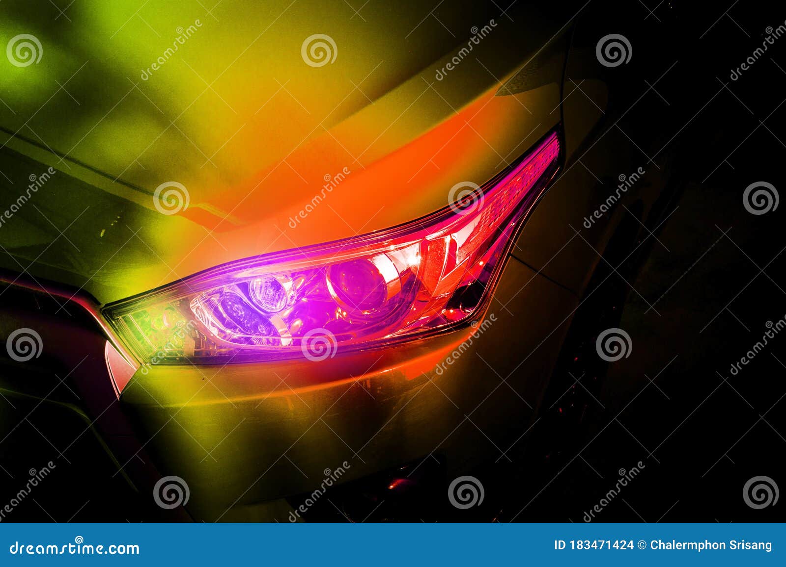 Car Headlight System, Led Technology, Spare Parts Clipping Part Stock ...