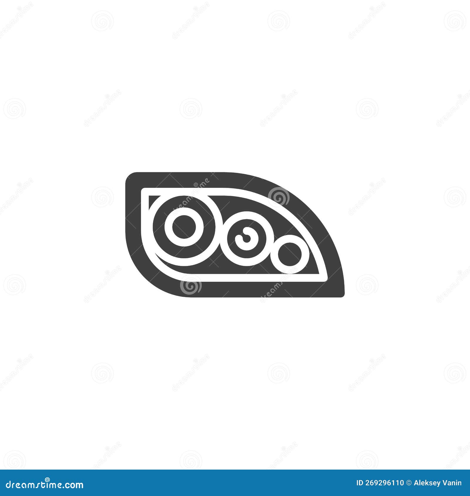 Car headlight vector icon stock vector. Illustration of graphics ...