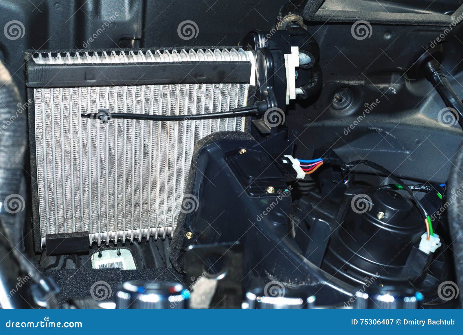 Car heater radiator stock image. Image of service, group - 75306407