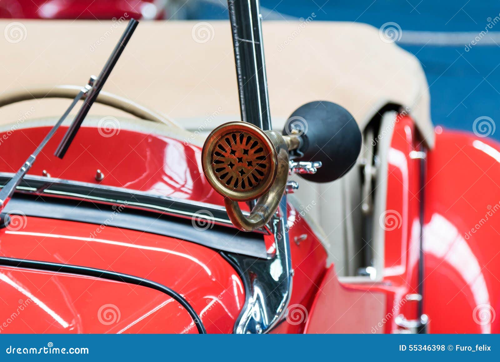 Car horn editorial stock photo. Image of model, copper - 55346398