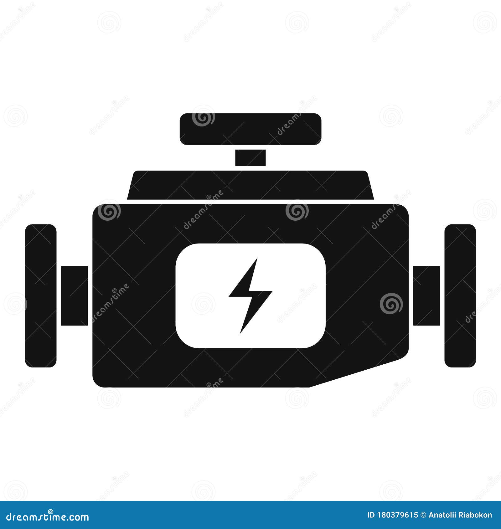 Car Hybrid Engine Icon, Simple Style Stock Vector - Illustration of ...