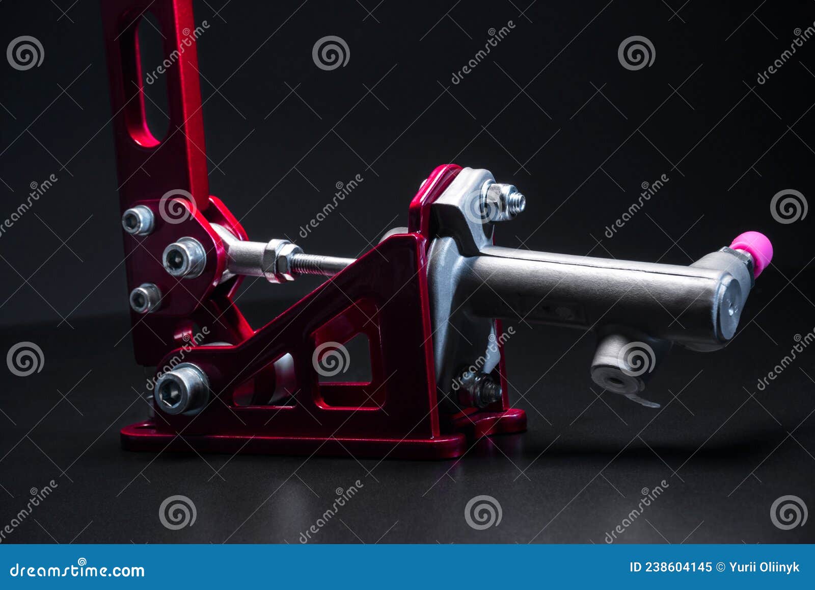 Car Hydraulic Handbrake Red Custom Made Stock Image - Image of ...