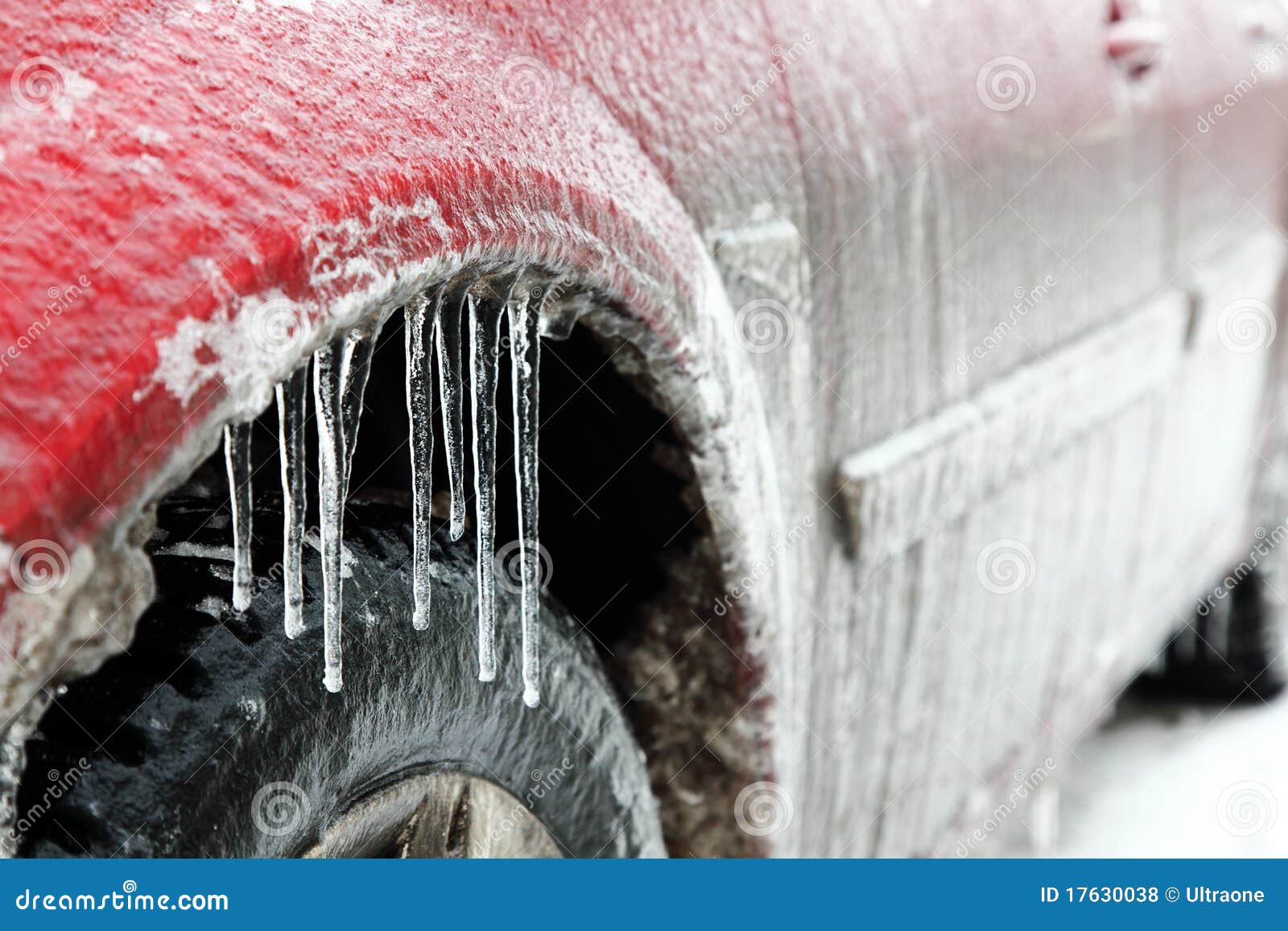 Car in ice stock photo. Image of white, climate, winter - 17630038