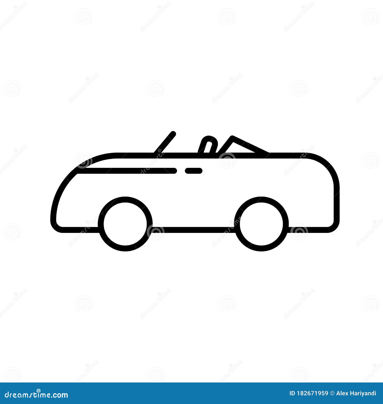 Car Icon Set Vector Line Minimalist Stock Vector - Illustration of ...