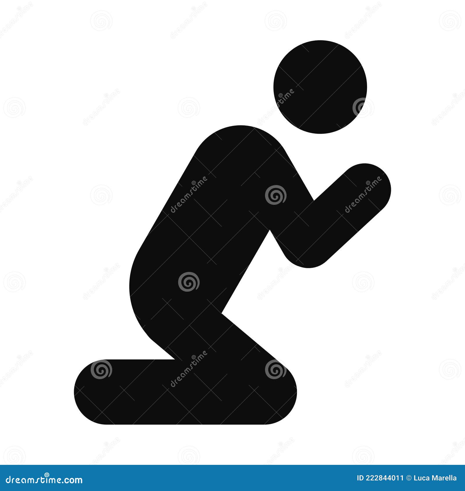 Prayer Icon Cartoon Vector | CartoonDealer.com #222844011