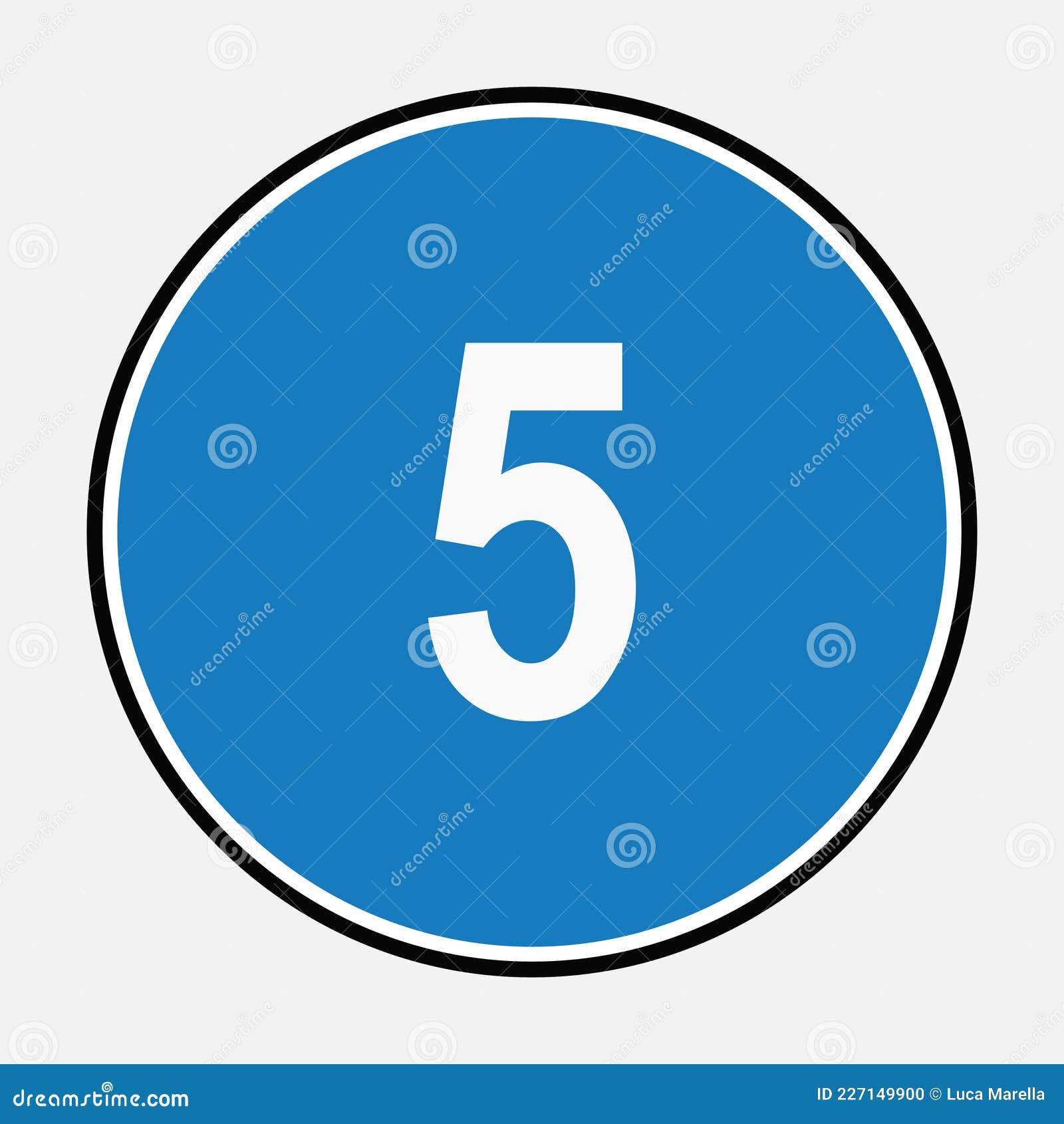 5 speed road sign stock vector. Illustration of business - 227149900