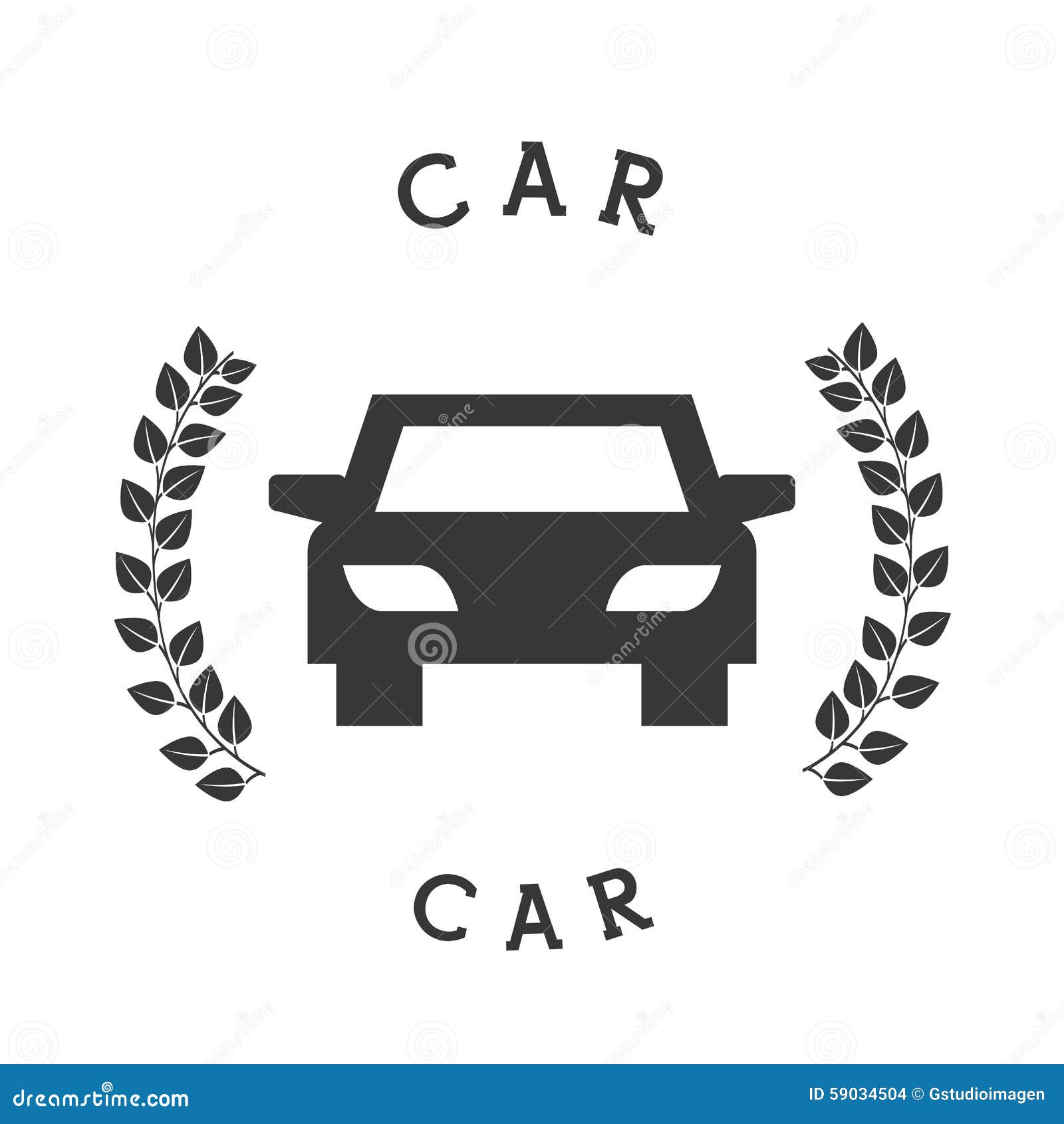 Car icon pictogram stock vector. Illustration of flat - 59034504
