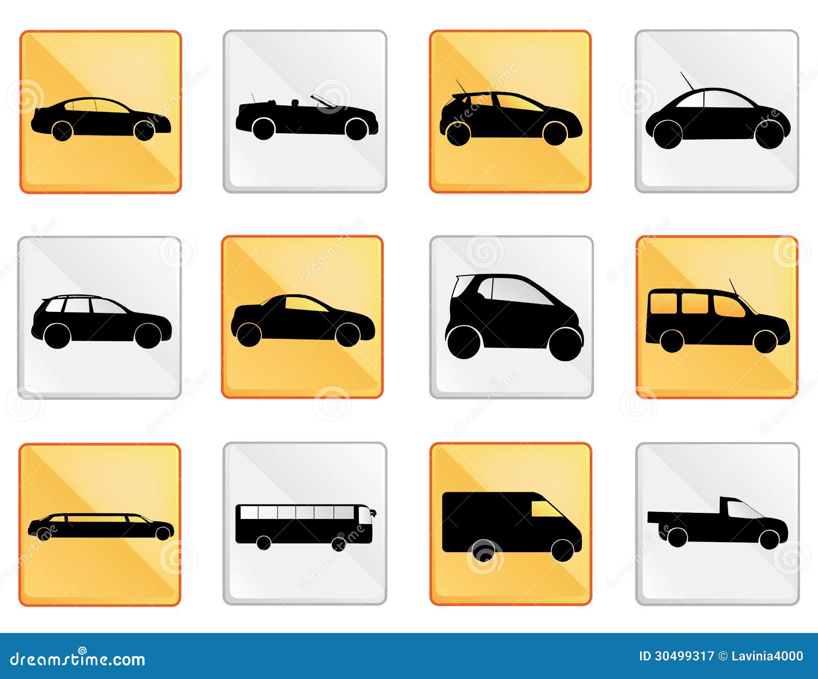 Car icon set 1 stock vector. Illustration of convertible - 30499317