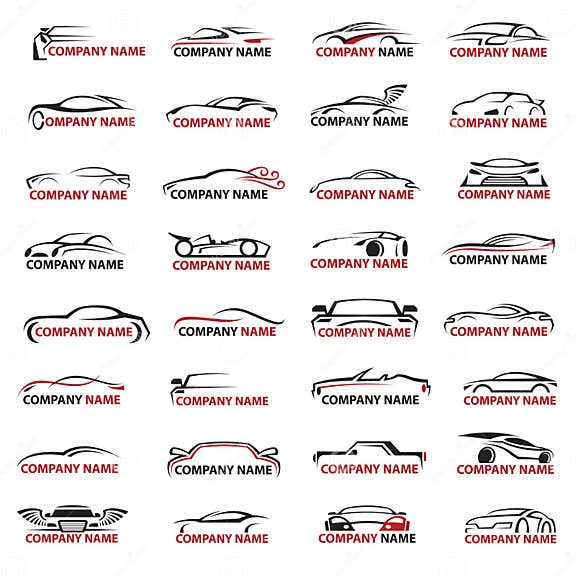 Car icon set stock vector. Illustration of logo, industry - 54519577