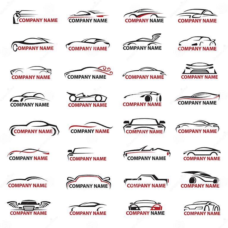 Car icon set stock vector. Illustration of logo, industry - 54519577